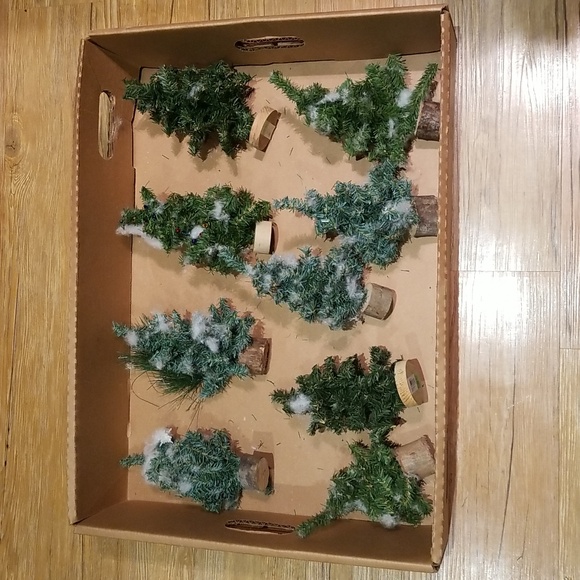 Holiday | 9 Total Trees Set Perfect For Tablescape Andor Village ...